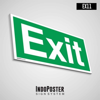 Jual Safety Sign Rambu K3 PVC Emergency Tanda Pintu Exit Darurat Ukuran ...