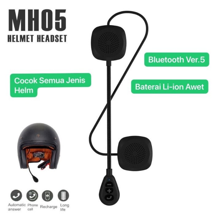 Headphone Bluetooth Helm Motor MH05 Wireless Helmet Touring Stereo ...