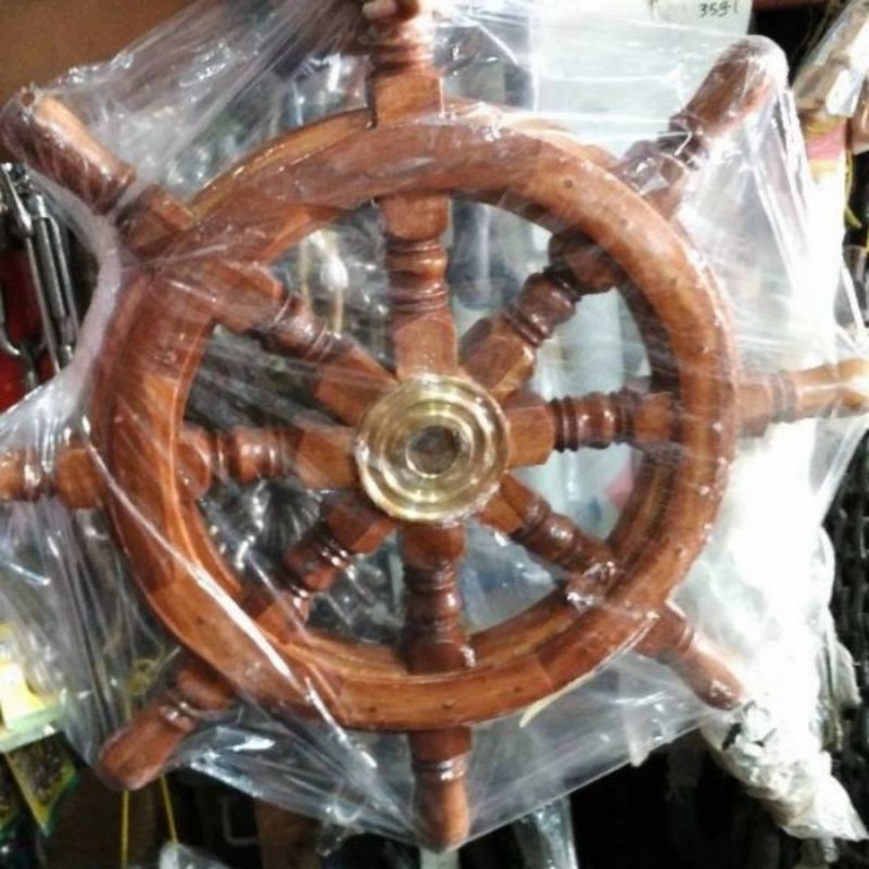 Jual Setir Kapal Kayu 55Cm Bahan Kayu Jati - Stir Kapal | Shopee Indonesia