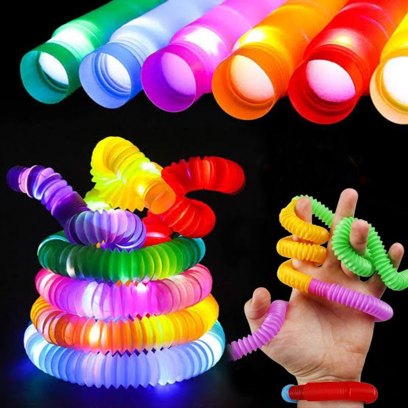 Jual Mainan anak Light Up pop Pipes / mainan lampu LED pipa | Shopee ...