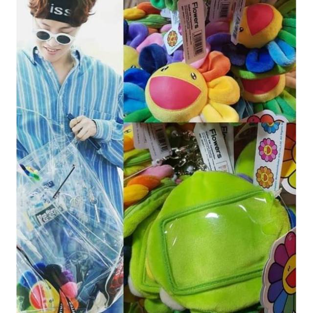 Jual BTS JHOPE SUNFLOWER COIN PURSE ( MURAKAMI SUNFLOWER) | Shopee ...