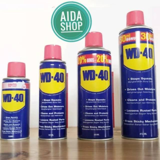 BEST Cairan Semprot WD-40 120 ml - 412 ml Pelumas Pembersih Pelindung ...