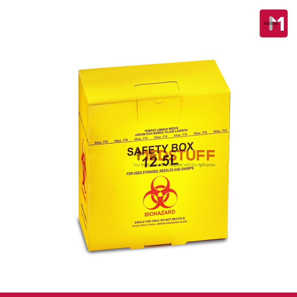 Jual Safety Box 12,5L Tempat Sampah Tajam Medis | Shopee Indonesia