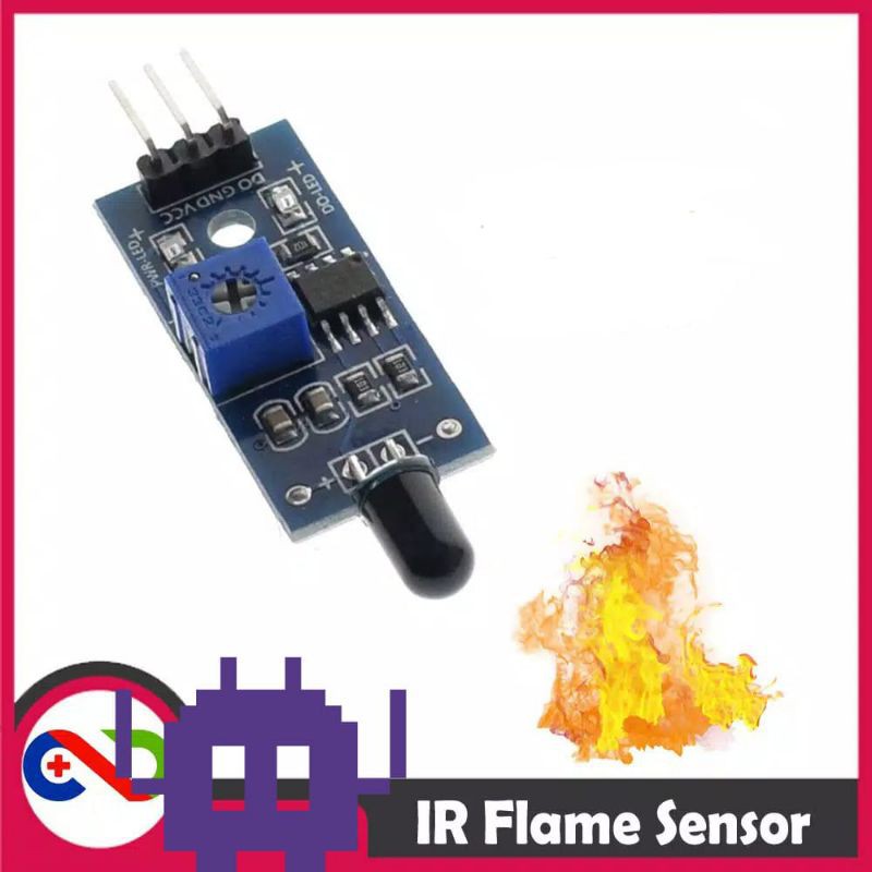 Jual Modul Sensor Pendeteksi Api Sumber Kebakaran dgn Penerima ...
