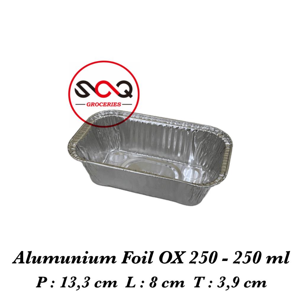 Jual Alumunium Foil Cup OX 250 - 250ml Aluminium foil | Shopee Indonesia