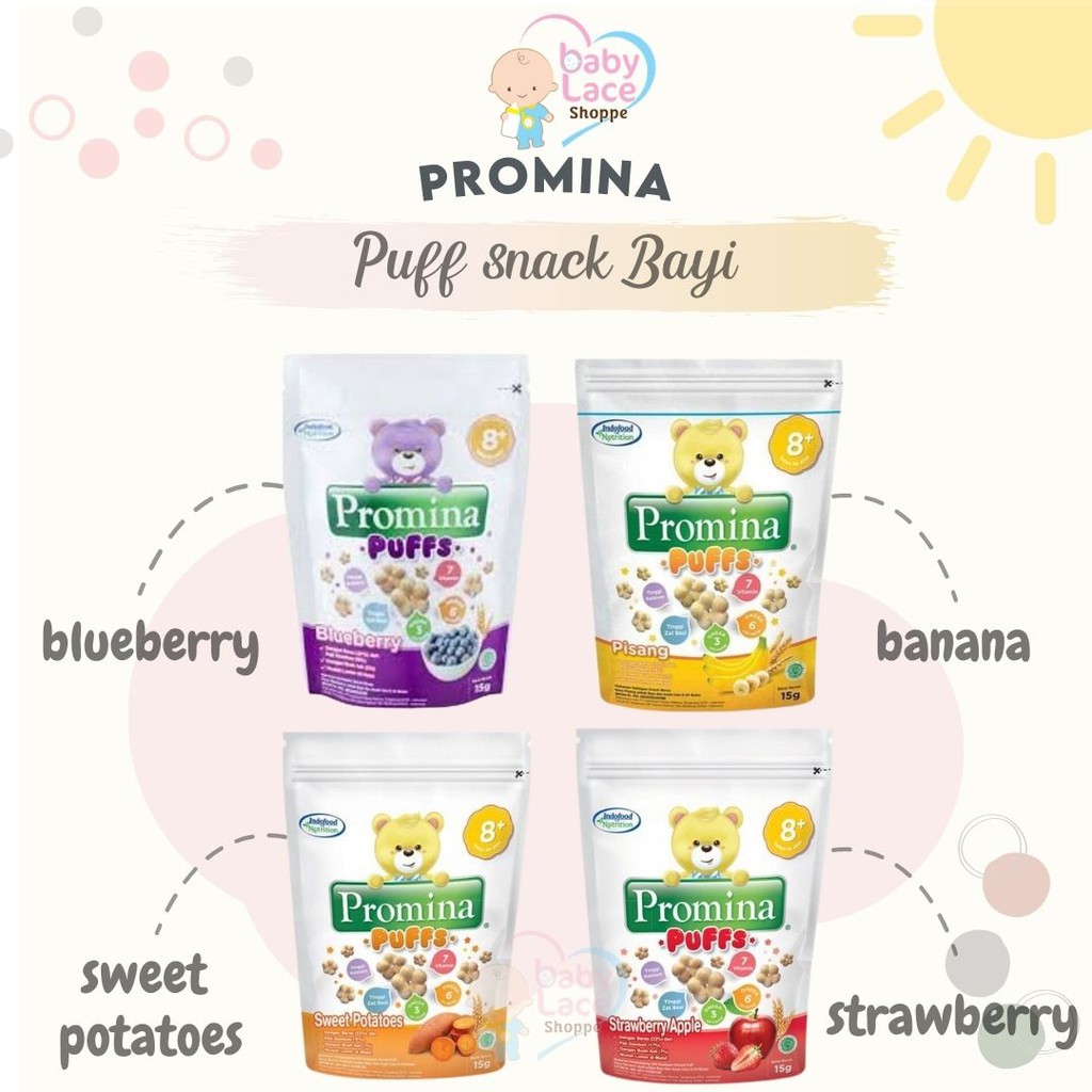 Jual Promina Puff Snack Anak Aneka Rasa / Cemilan Bayi 15 Gr | Shopee ...