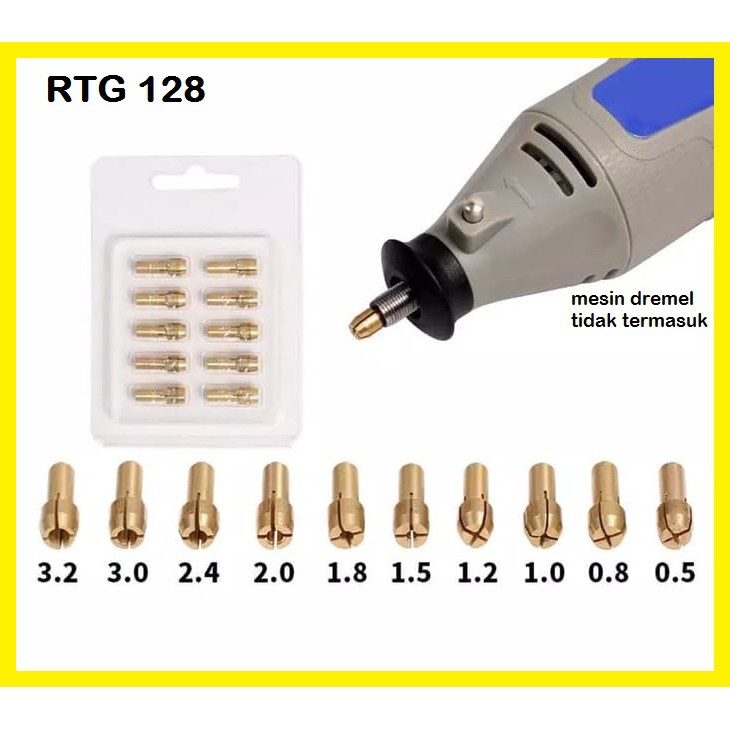Jual Chuck Drill Mini Konektor Bor Gerinda Ukir Potong Mata Bor Nut 4 ...