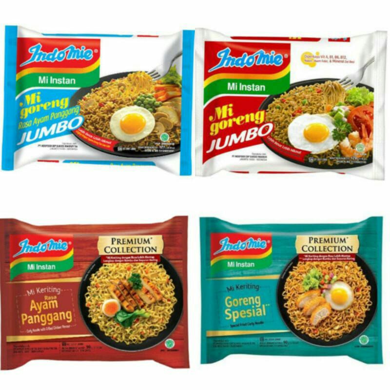 Jual Indomie Goreng Ayam Panggang Jumbo, Indomie Keriting All Varian ...