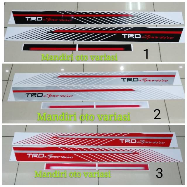 Jual STIKER STICKER BODY MOBIL TRD SPORTIVO FORTUNER 2019 STIKER ...