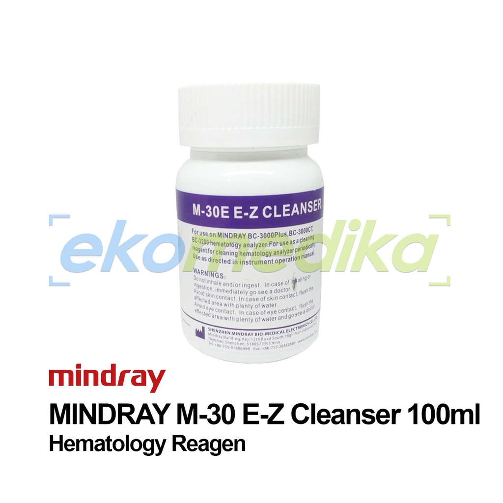 Jual EZ Cleanser 100 ml Mindray M30 M18 Reagen Hematology / E-Z Cleanser Hematology Mindray 3 ...