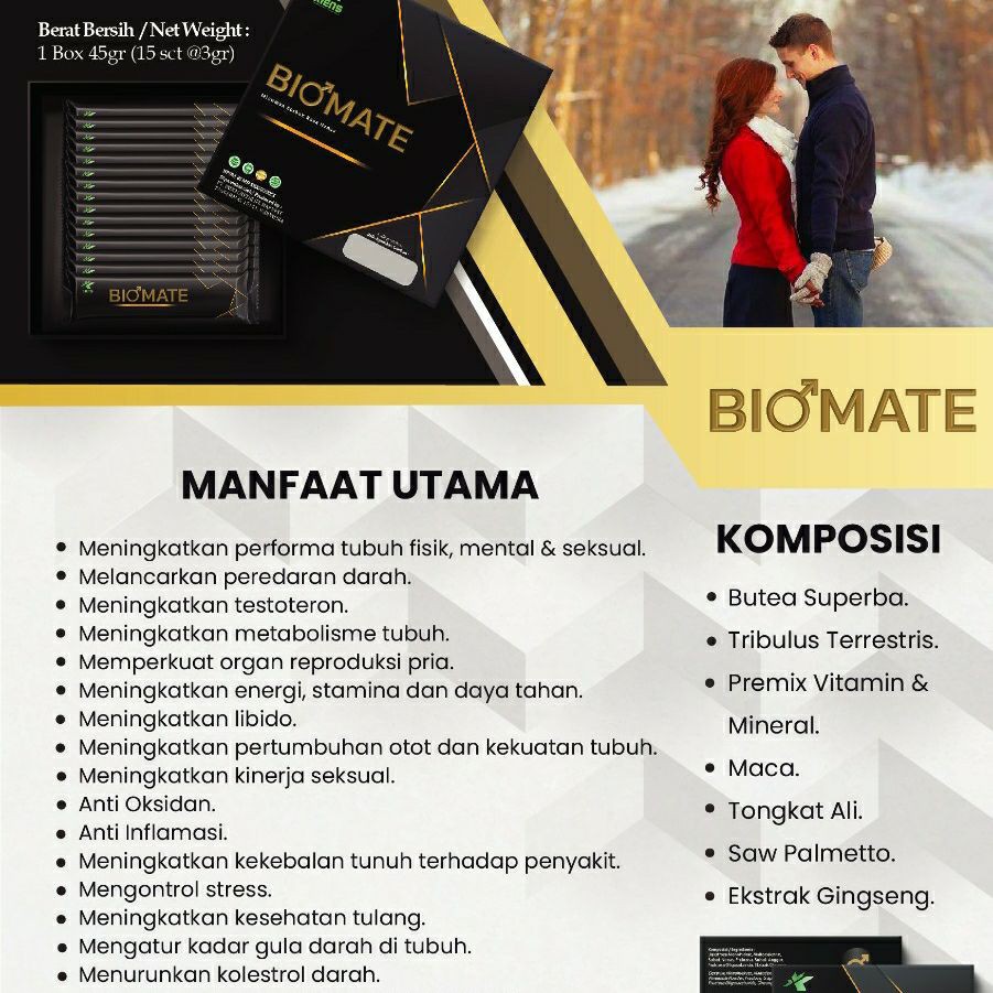 Jual BIOMATE Kiens Meningkatkan performa fisik Seksual | Shopee Indonesia