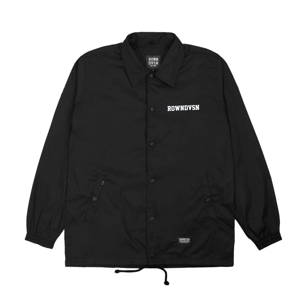 Rown Division Coach Jacket Black - Rowndvsn Coach Jaket Davincie Black ...
