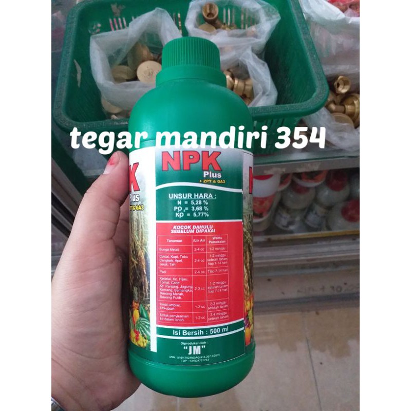 Jual Pupuk NPK plus pupuk cair 500ml / pupuk pertumbuhan bunga buah npk plus Indonesia|Shopee ...