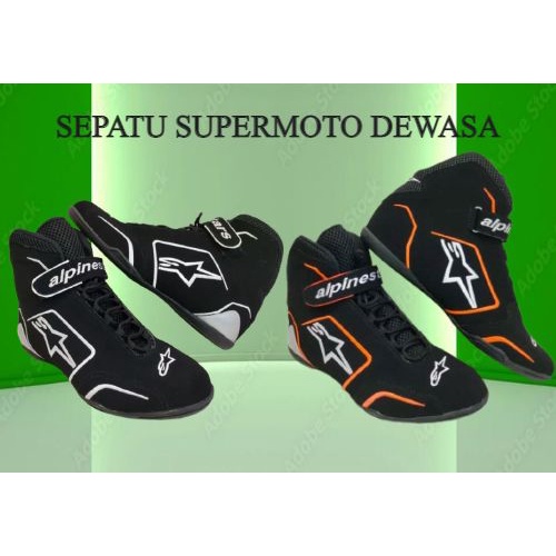 Jual SEPATU SUPERMOTO DEWASA Buat yang suka dragrace touring riding NEW ...