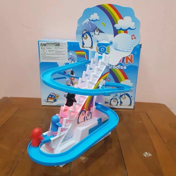 Jual Jolly Penguin Frisk Paradise - Trak Penguin Naik Tangga Seluncuran ...