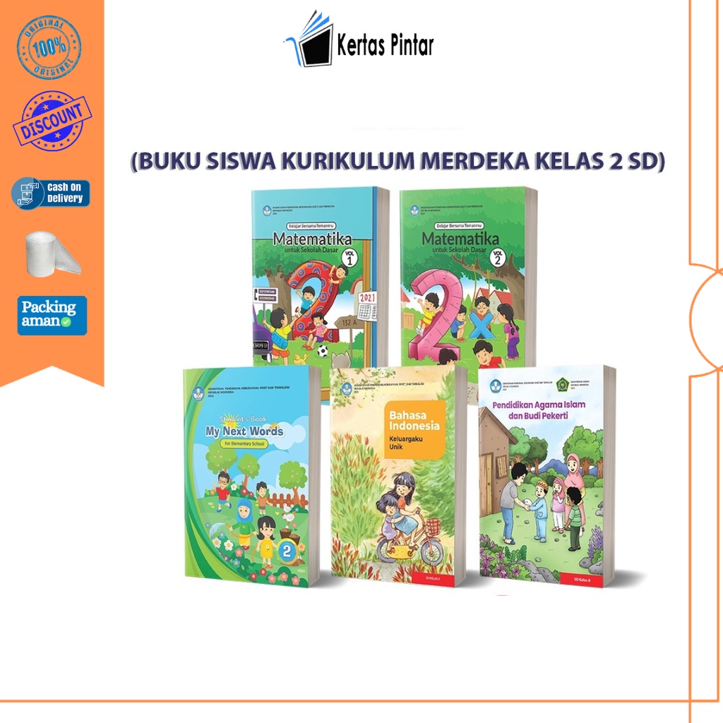 Jual BUKU PAKET SD KELAS 2 KURIKULUM MERDEKA BUKU SISWA SD II | Shopee Indonesia