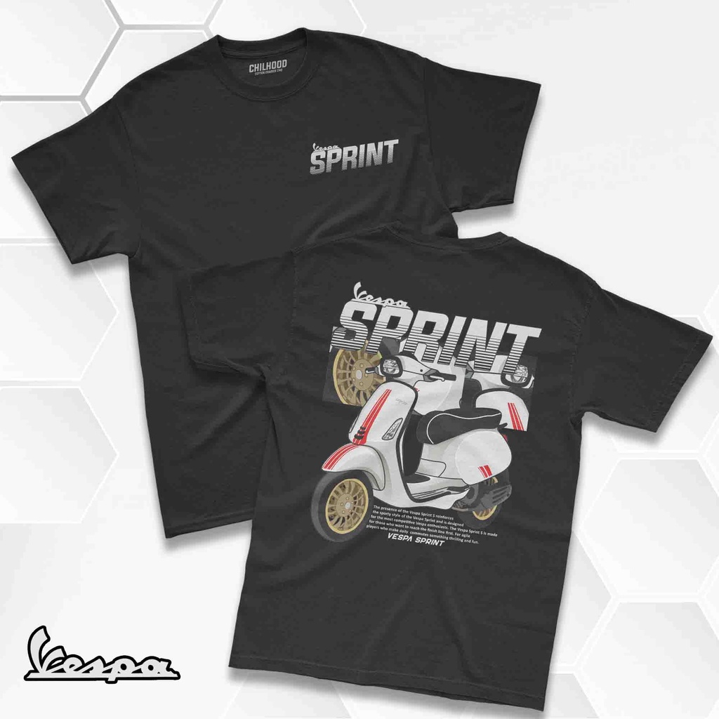 Jual Kaos Baju Distro VESPA SPRINT PIAGGIO VESPA MATIC TERBARU PRIA ...