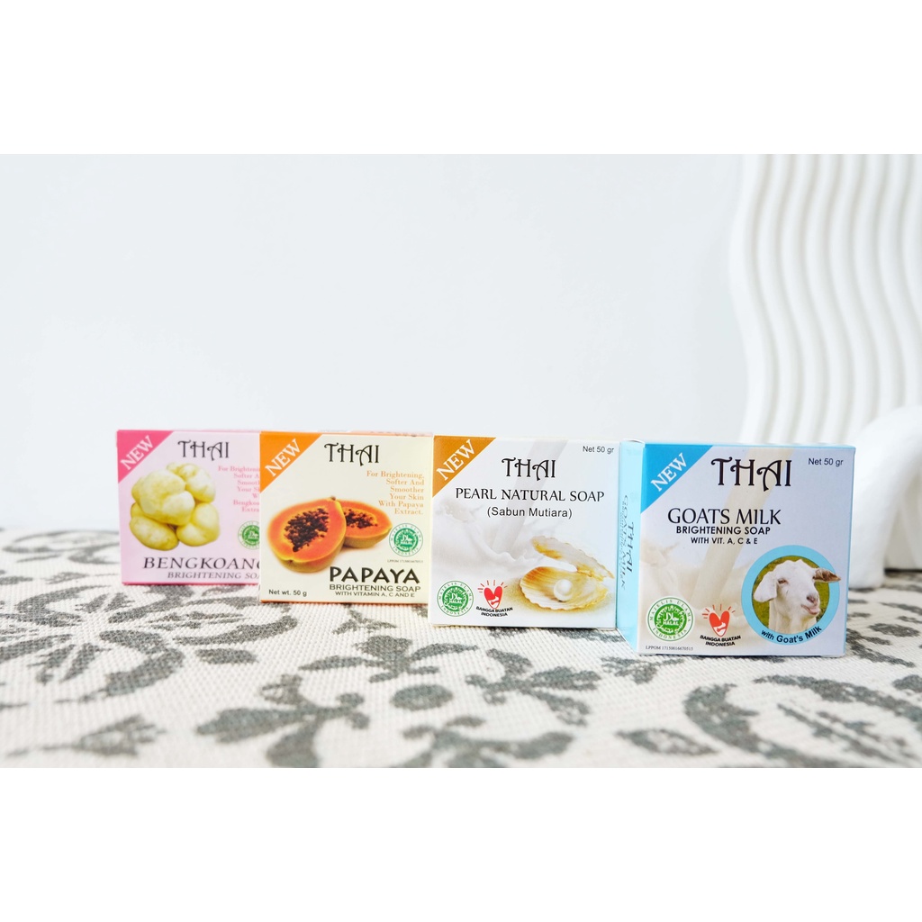 Jual Najmia THAI Bar Soap 50gr - Sabun Mandi Goat Bengkoang Papaya ...