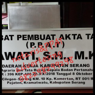 Jual Papan Nama Notaris&Ppat | Shopee Indonesia