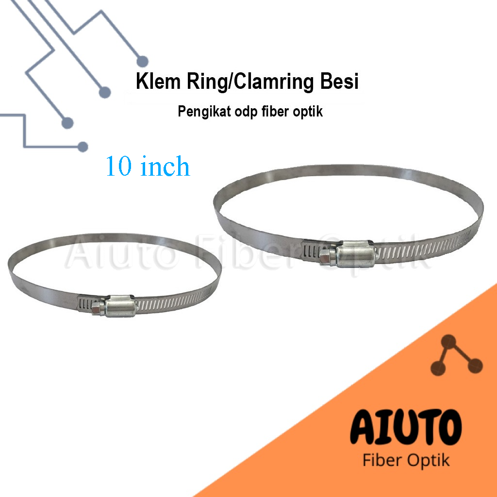 Jual Klem Ring Cincin | Clamring Besi Pengikat ODP Fiber Optik 10 inch ...