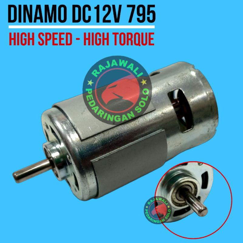 Jual MOTOR DINAMO DC 795 12V HIGH SPEED HIGH TORQUE | Shopee Indonesia