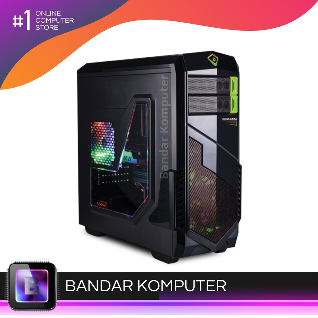 Jual CASING PC/DEKSTOP SIMBADDA SIM COOL 480w WATT | Shopee Indonesia