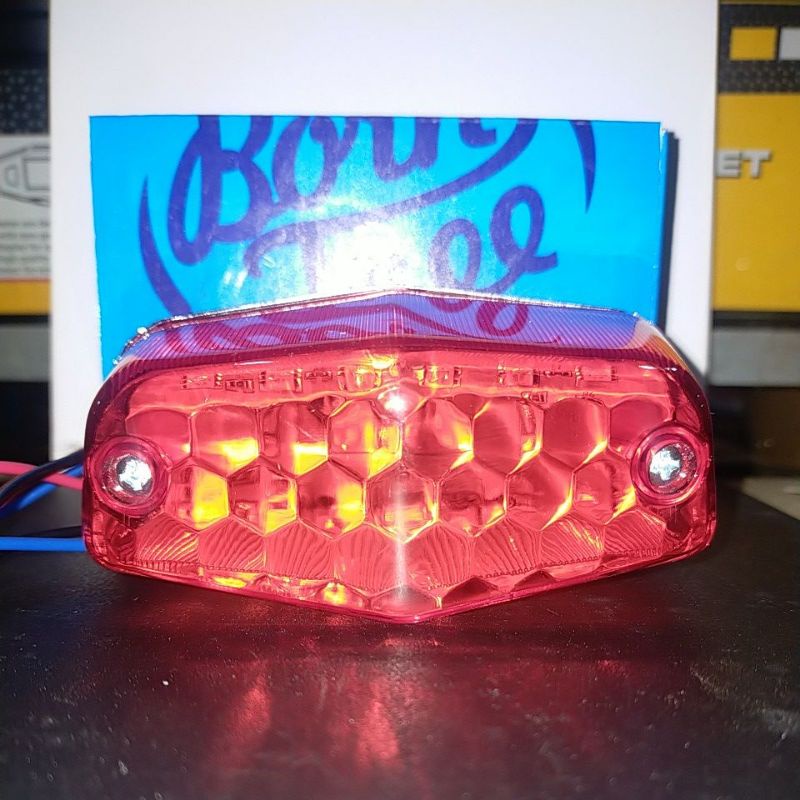 Jual Lampu Stop Stoplamp BSA LED ada lampu putih plat Nomornya | Shopee ...