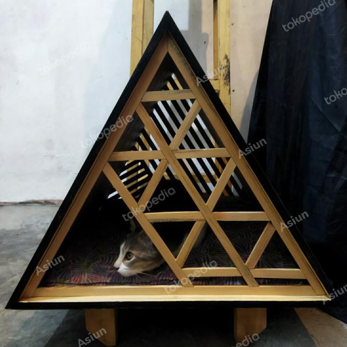 Jual Kandang Kucing Unik / Cabincat A-Frame Auyudewia | Shopee Indonesia