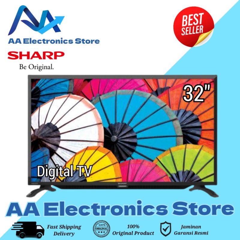 Jual TV SHARP 2T-C32DC1I LED 32 INCH DIGITAL TV SHARP 2TC32DC1I | Shopee Indonesia