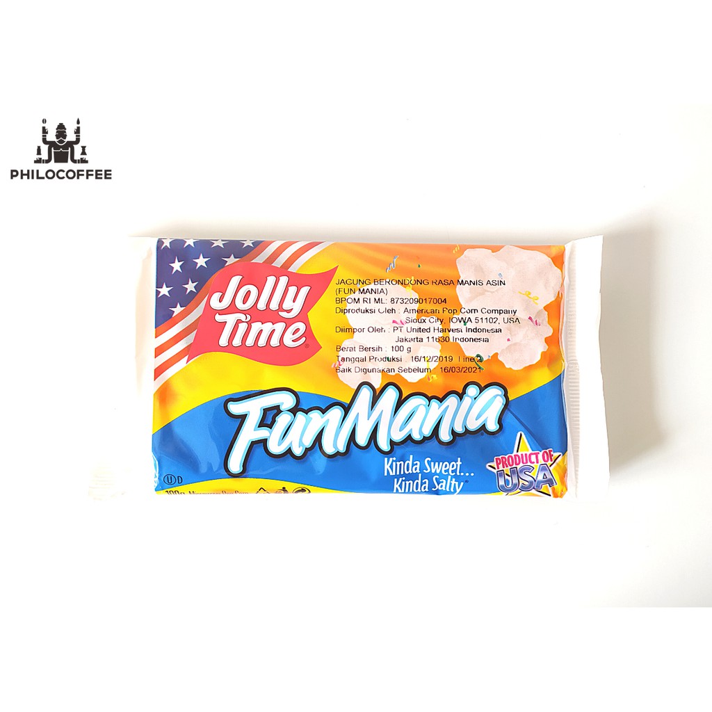 Jual Jolly Time Popcorn Fun Mania 100g | Biji Jagung | Shopee Indonesia