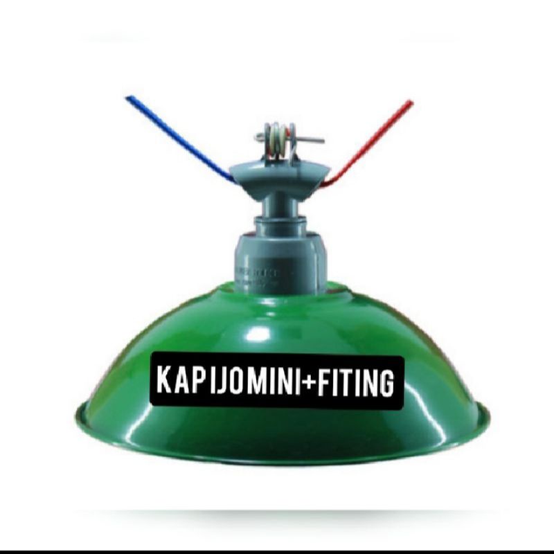 Jual Kap Lampu Jalan WD Hijau Mini Satu Set Gantung E27 / Fitting Besi | Shopee Indonesia