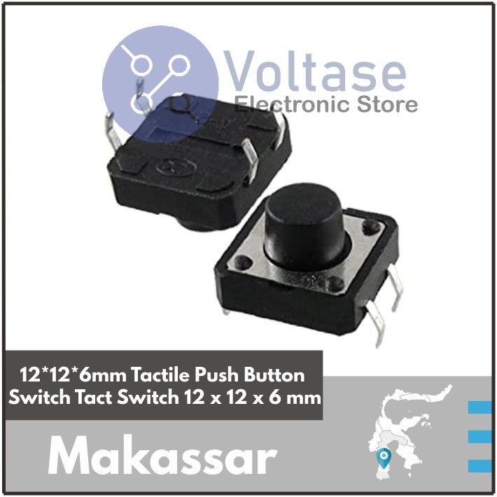 Jual Tactile Push Button Switch Tact Switch 12 x 12 x 6 mm | Shopee ...