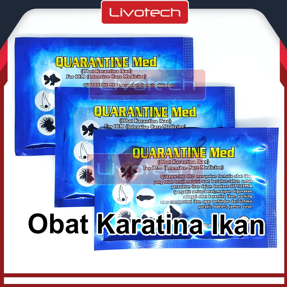 Jual Quarantine Med 10g Obat Karatina Ikan Septicemia Transportasi ...