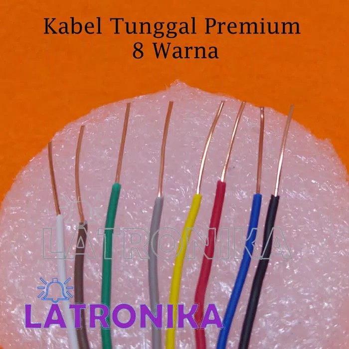 Jual Kabel Tunggal Premium Engkel Jumper Breadboard PCB Panjang 1M x 8 ...