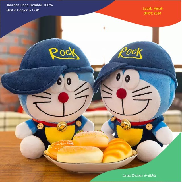 Jual Boneka Doraemon Topi Import Ukuran 30 cm Lucu dan Imut | Shopee ...
