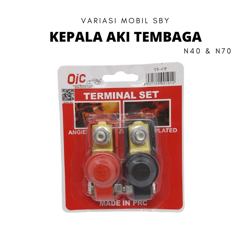 Jual Kepala aki Klem accu mobil Terminal set kuningan besar N70 dan N40 ...