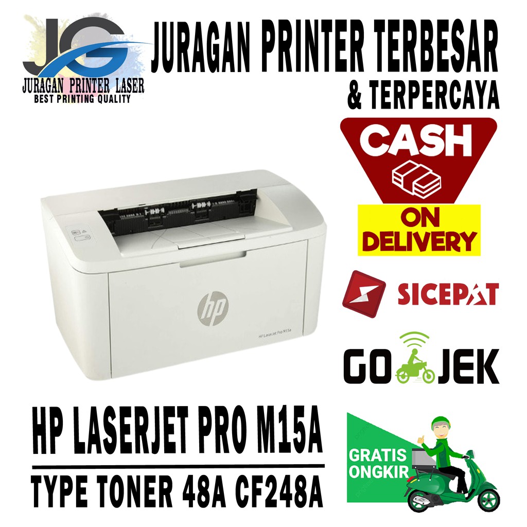 Jual printer hp LaserJet Pro M15a print only Monochrome untuk cetak ...