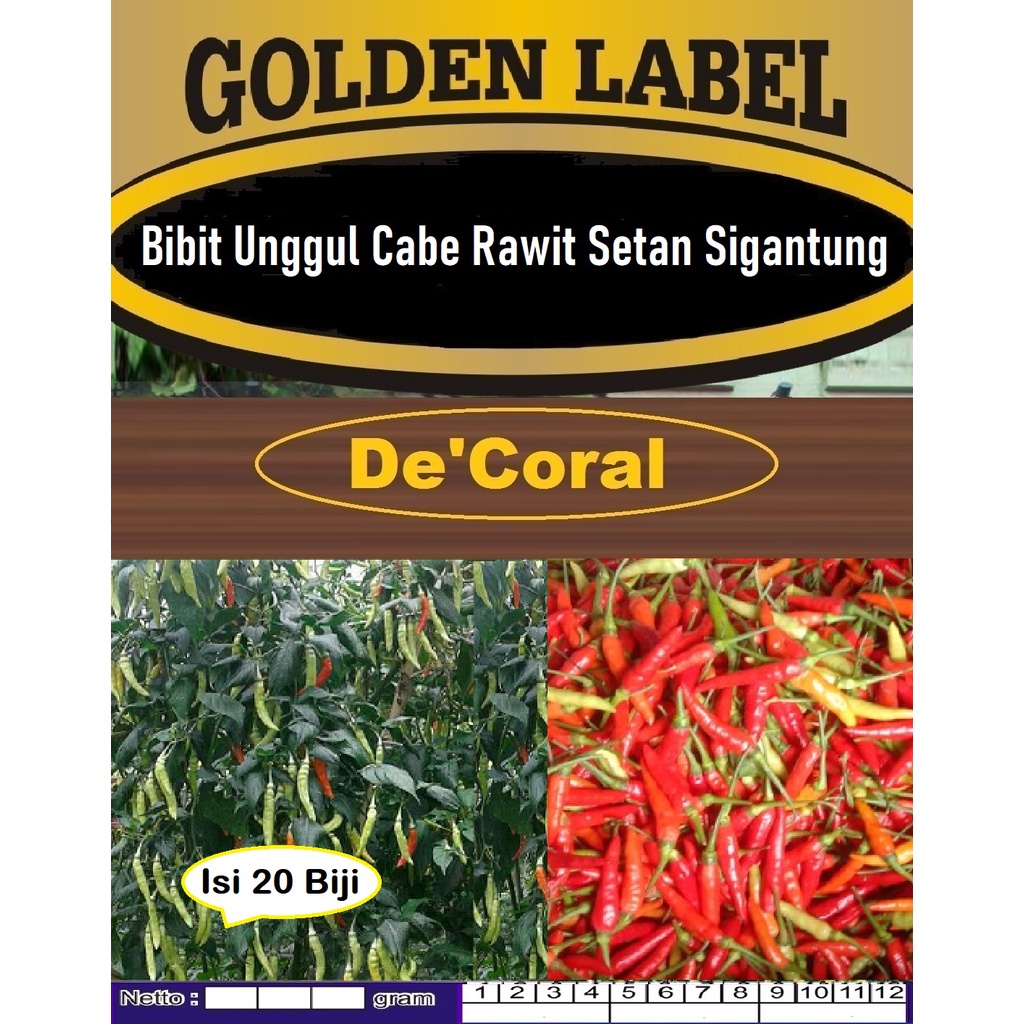 Jual Bibit Unggul Cabe Rawit Setan Sigantung|Benih Cabe Setan|Cabai ...