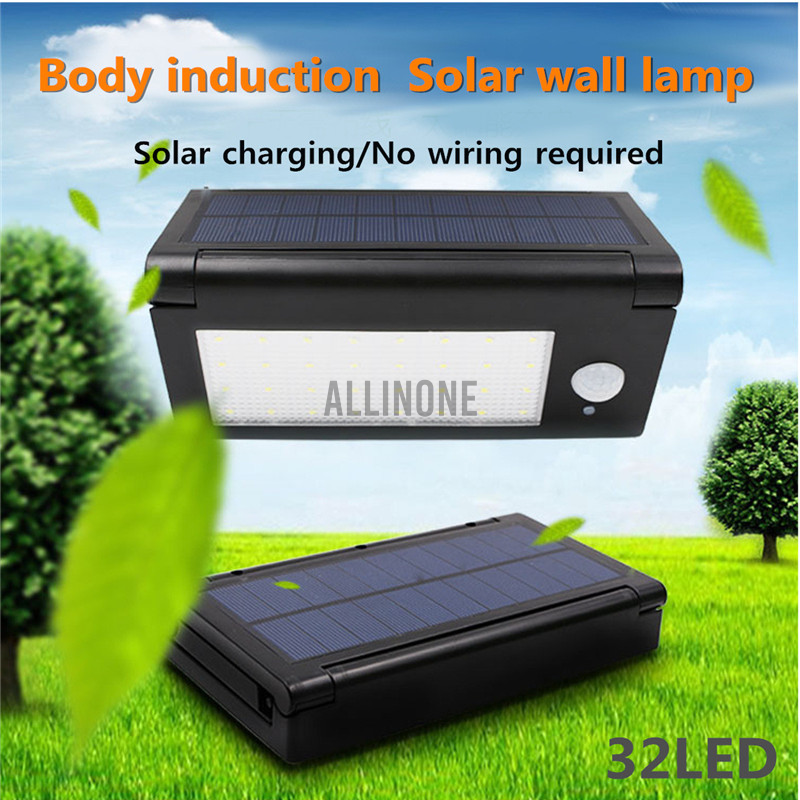 Lampu Led Lipat Tenaga Surya Dengan Sensor Pir Untuk Taman | BeeCost