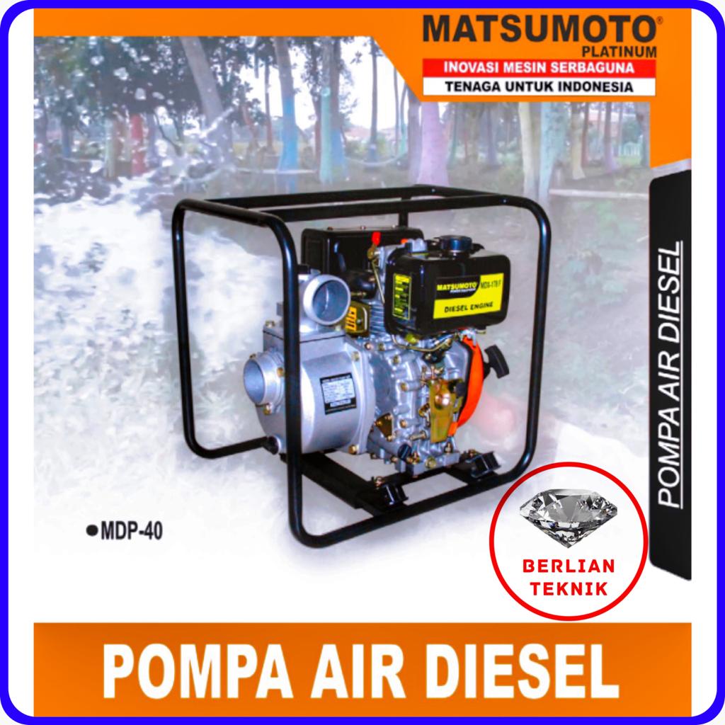 Jual Mesin Pompa Air Alkon Solar Diesel Water Pump Matsumoto MDP 40 / 4 ...