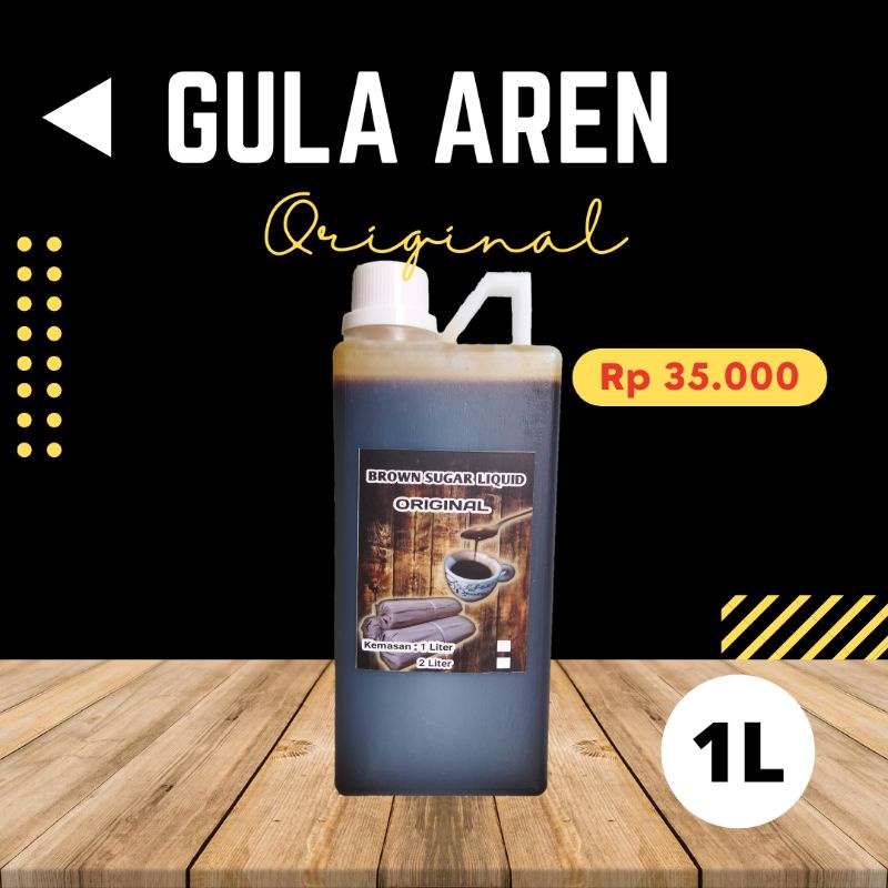 Jual Gula aren cair/brown sugar liquid 1liter | Shopee Indonesia