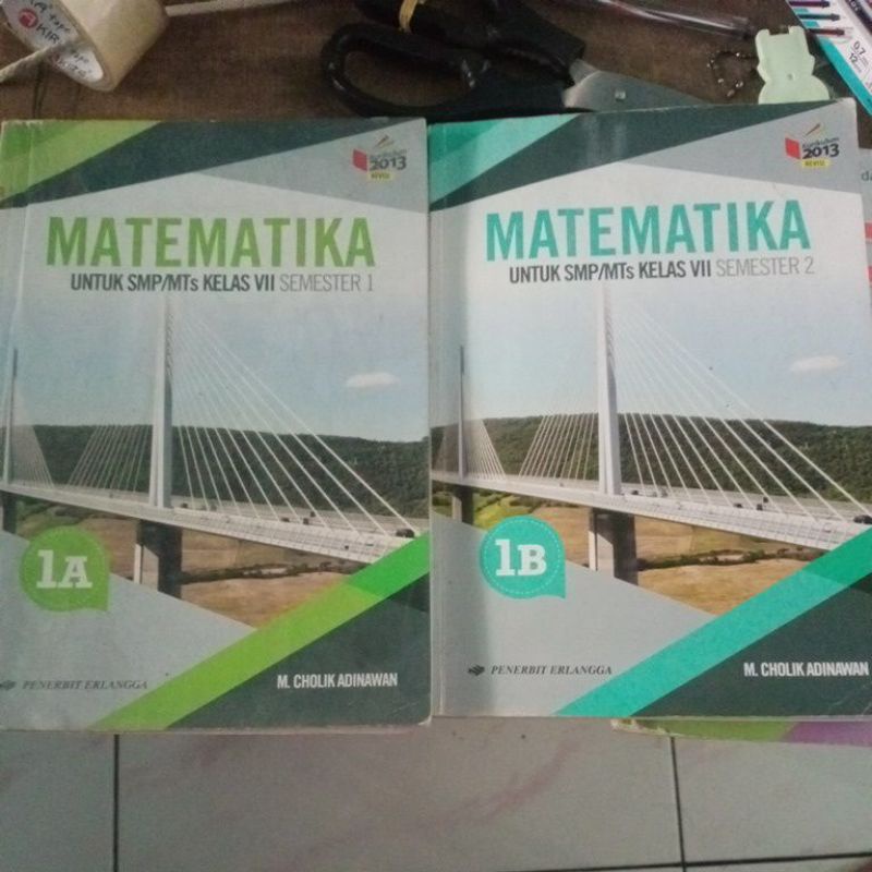 Jual Buku Matematika SMP/MTs kelas VII semester 1 dan semester 2 ...