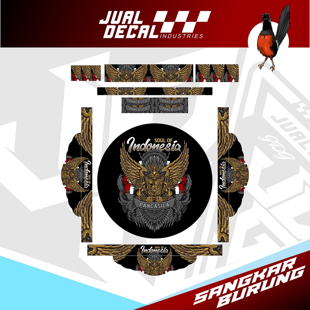 Jual Stiker Decal Tebok Murai Batu GARUDA Variasi Sangkar Kandang ...