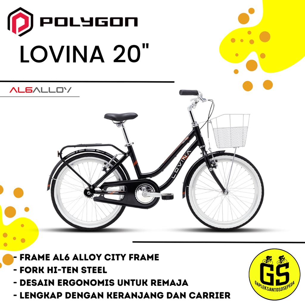 Jual Sepeda Mini Polygon Lovina 20 Frame Alloy | Shopee Indonesia