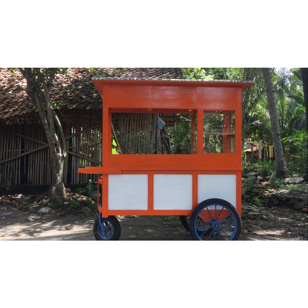 Jual GEROBAK MIE AYAM RODA 3 CAT DUCO | Shopee Indonesia