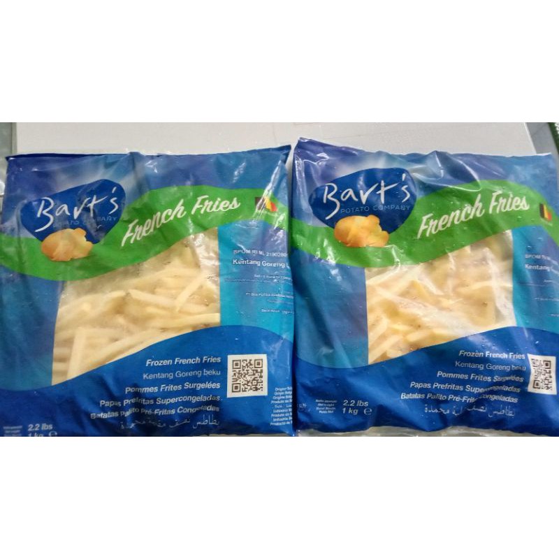Jual Kentang Barts 1kg / Kentang Shoestring / Frozen Food | Shopee ...