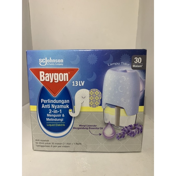 Jual Baygon liquid elektrik 13LV isi 22ml 30 malam 1 alat dan 1 refill | Shopee Indonesia