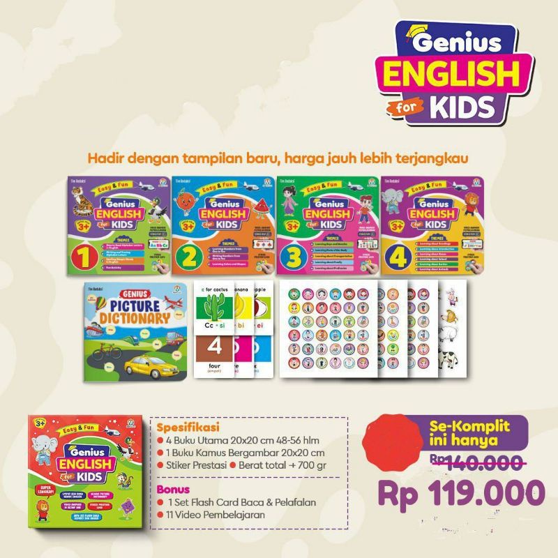 Jual Genius English for Kids | Shopee Indonesia