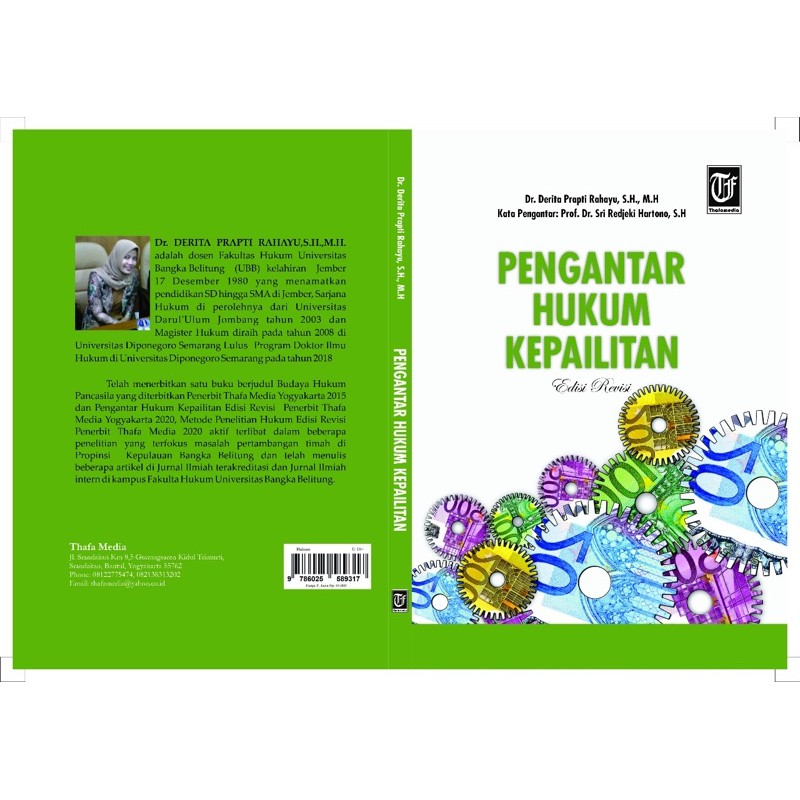 Jual Pengantar Hukum Kepailitan (Edisi Revisi) - Dr. Derita Prapti Rahayu, SH - Thafa Media ...