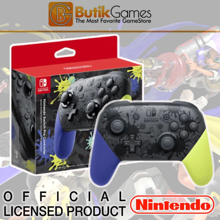 Jual Stick Stik Pro Controller Wireless Splatoon 3 Edition Nintendo ...